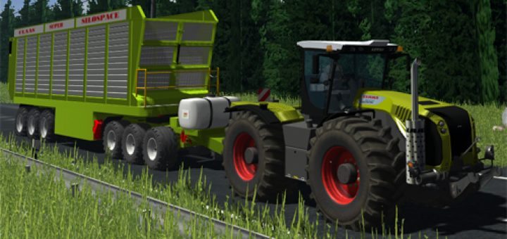4-axle trailer with Atlas Excavator - Farming simulator 2017 / 17 mods ...