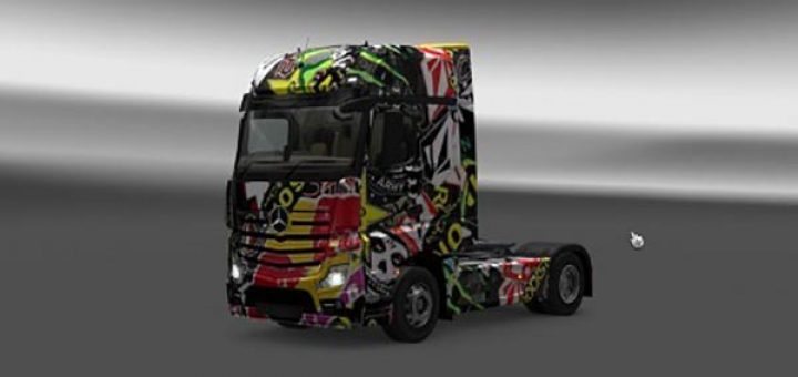 MB Actros Westukrtrans skin - Farming simulator 2017 / 17 mods | ATS mods
