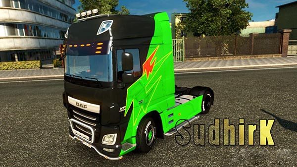 Daf Euro 6 Energy Livery v1 - Farming simulator 2017 / 17 mods | ATS mods